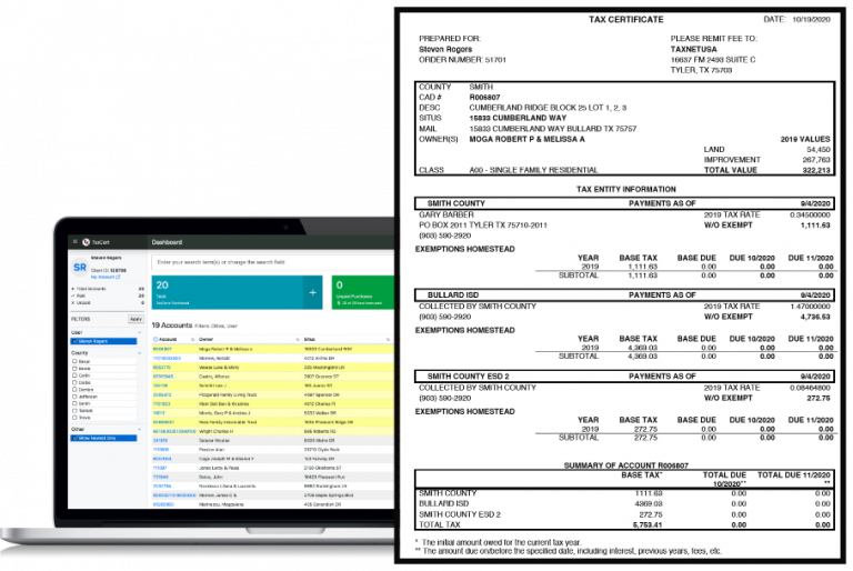Tax Certificates - Automated, accurate, up-to-date - TaxNetUSA